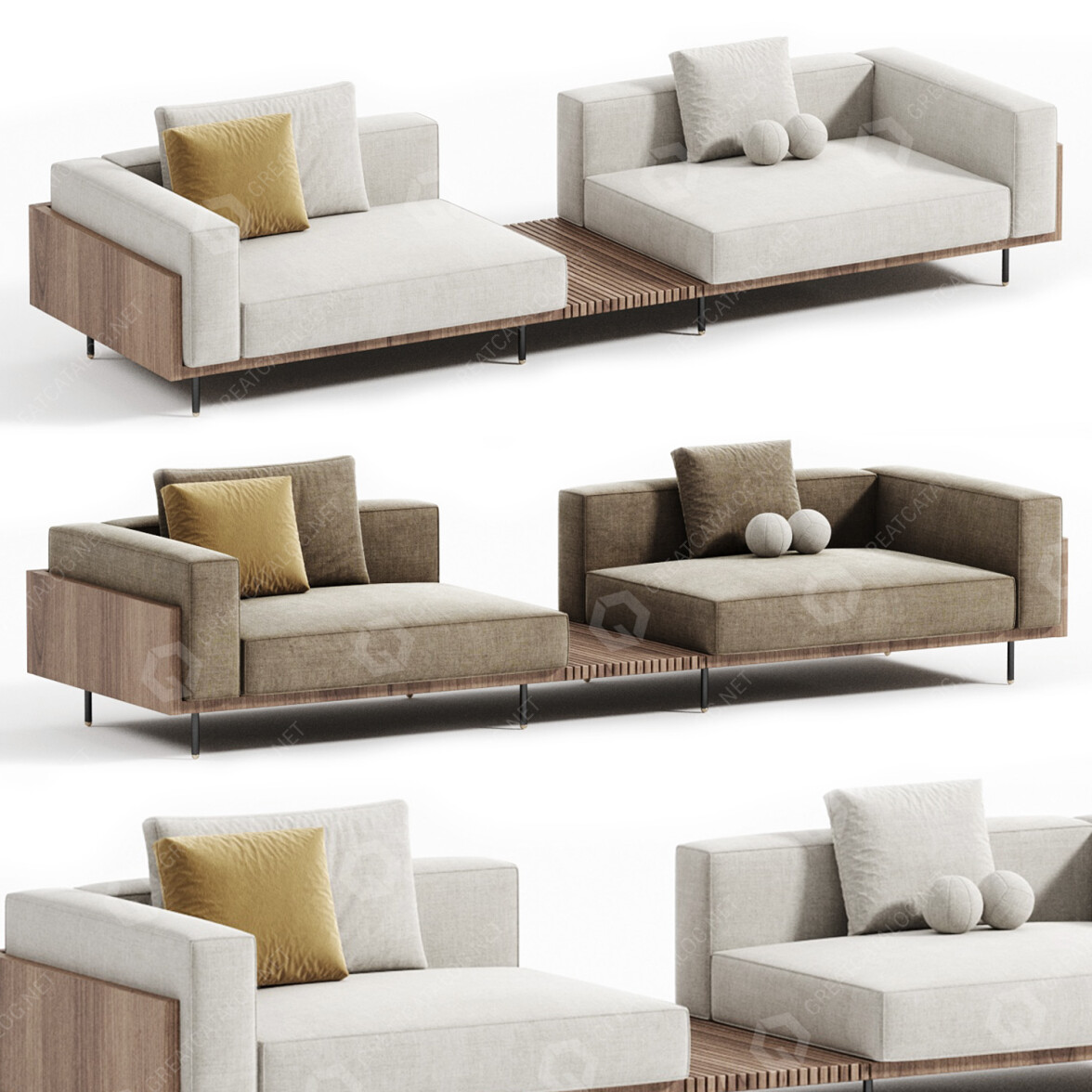 Sofa Minotti Brasilia 3D model - GreatCatalog 44588