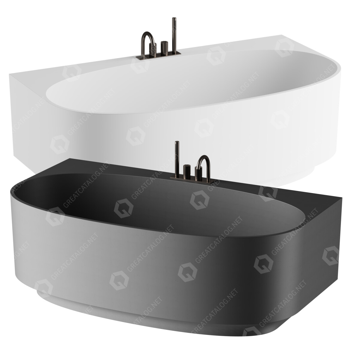 Bathtub Inbani Arc 160 3D model - GreatCatalog 44688