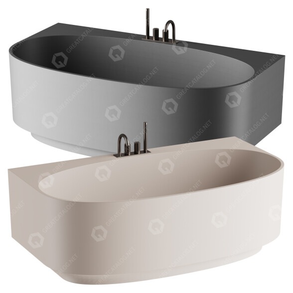Bathtub Inbani Arc 160 3D model - GreatCatalog 44688