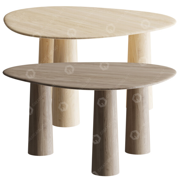 Table Ethimo Bold Triangular 3D model - GreatCatalog 44713