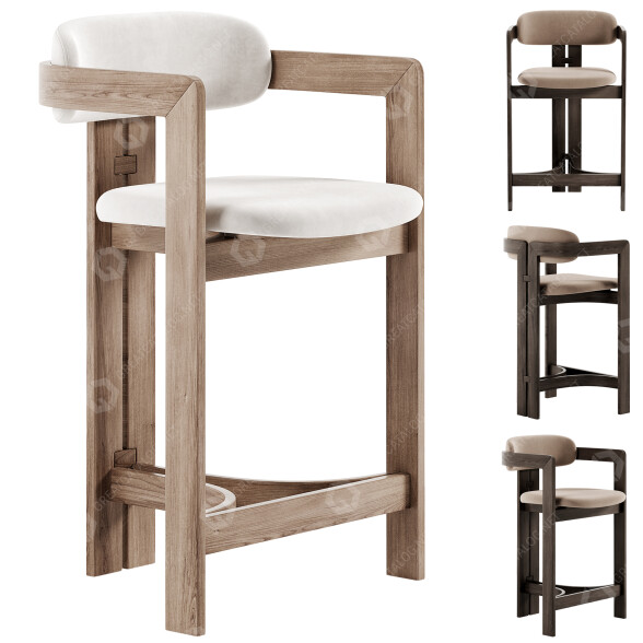 Bar Stool Gallotti&Radice 0419 3D model - GreatCatalog 44997