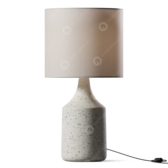 Table Lamp Bouclair White Terrazo 3D model・Download 3D models
