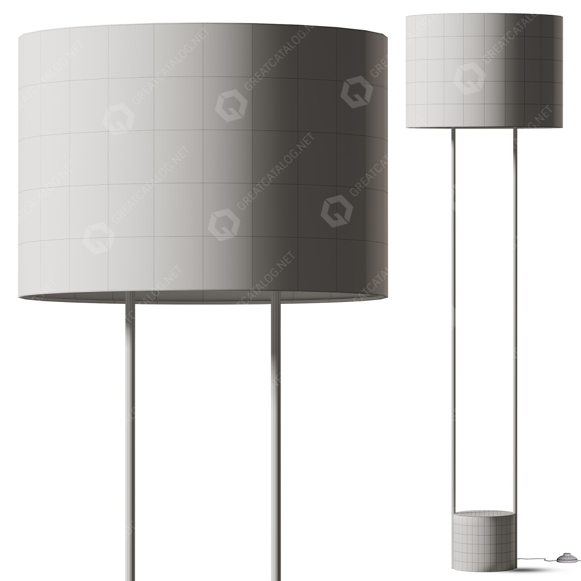Floor Lamp West Elm Industrial Outline 3D model #45078 | GreatCatalog