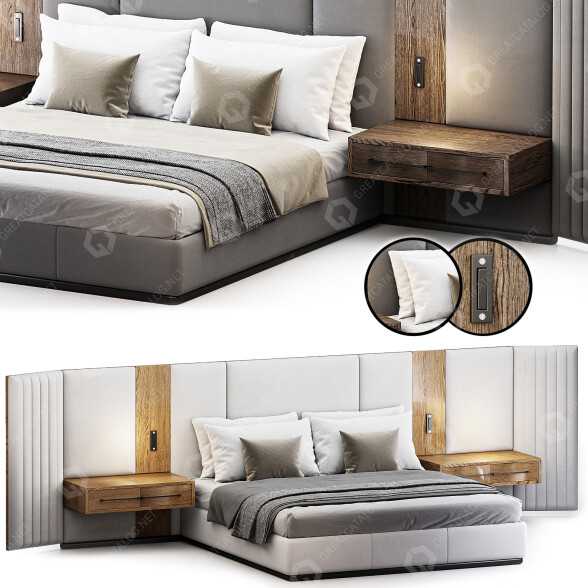 Bed Workshop Collection Beacon 3D model - GreatCatalog 45189