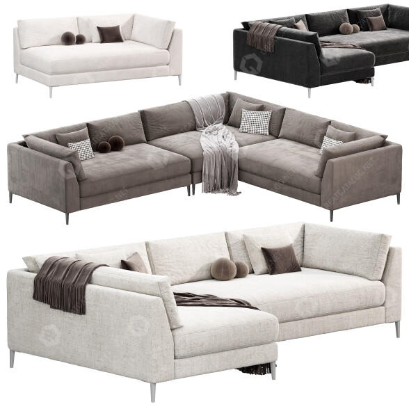 Sofas CB2 Decker 3D model・Download 3D models・Great Catalog - GreatCatalog 45280