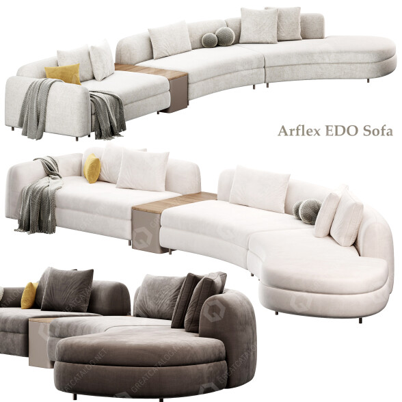 Sofa Arflex Edo 3D model・Download 3D models・Great Catalog ...