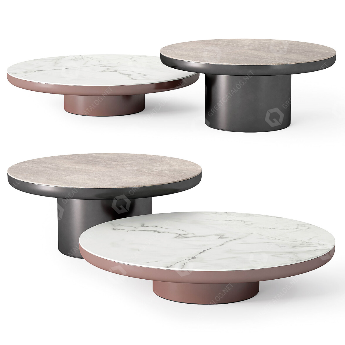 Coffee Tables Minotti Brady 3D model - GreatCatalog 45522