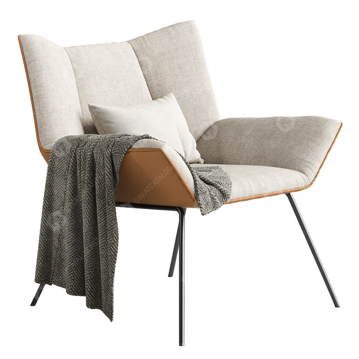 Armchair Label Vandenberg Gustav 3D model・Download 3D models