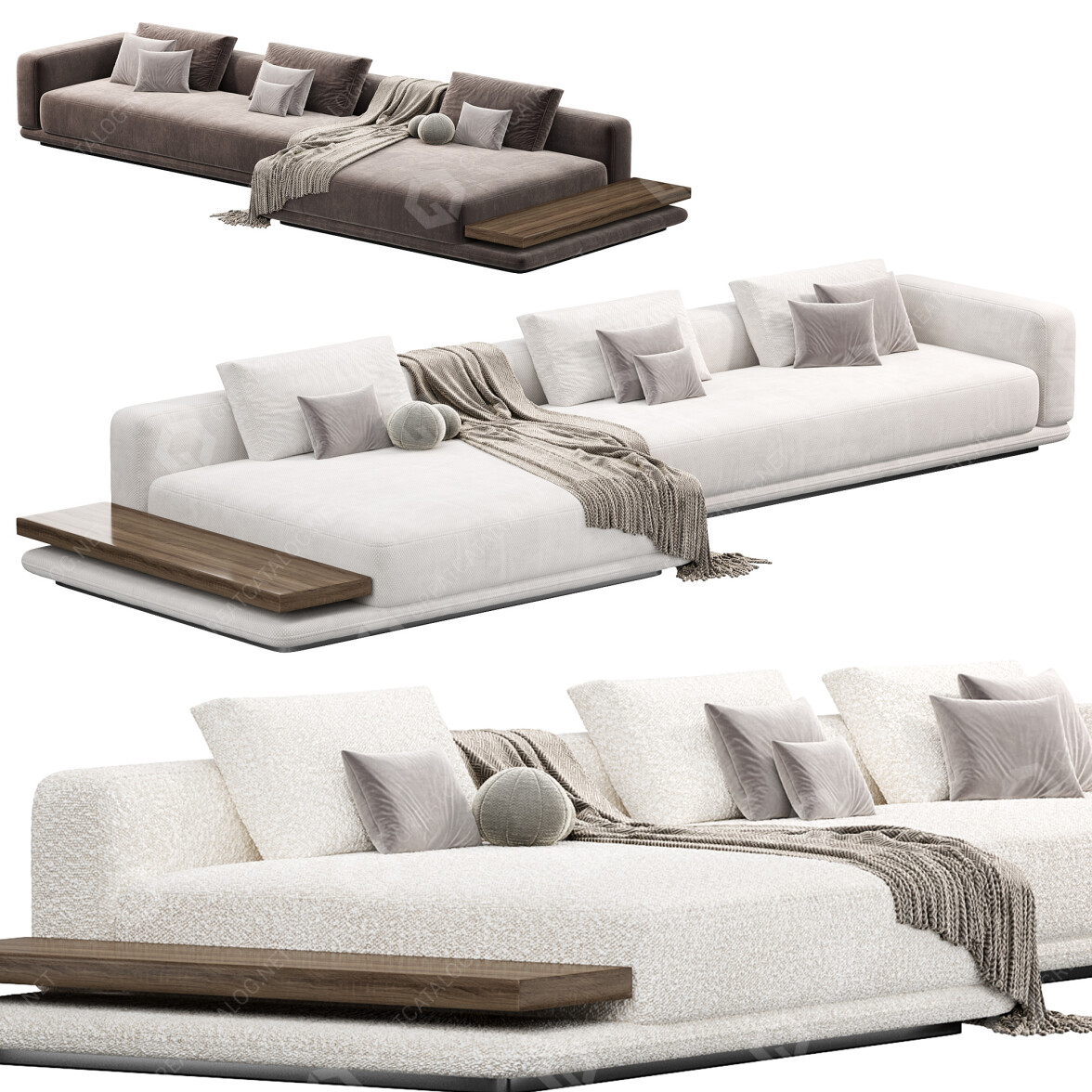 Sofas Minotti Horizonte 3D model - GreatCatalog 45672