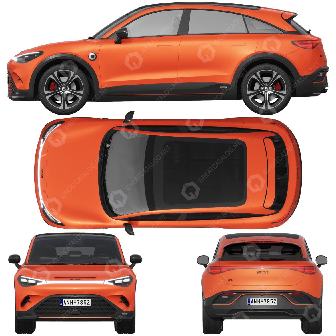 Car Mercedes-Benz Smart 3 Brabus 3D model - GreatCatalog 45684