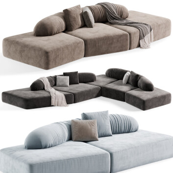 Modular and Sectional Sofas Artipieces 3D Models for Interior Design ...