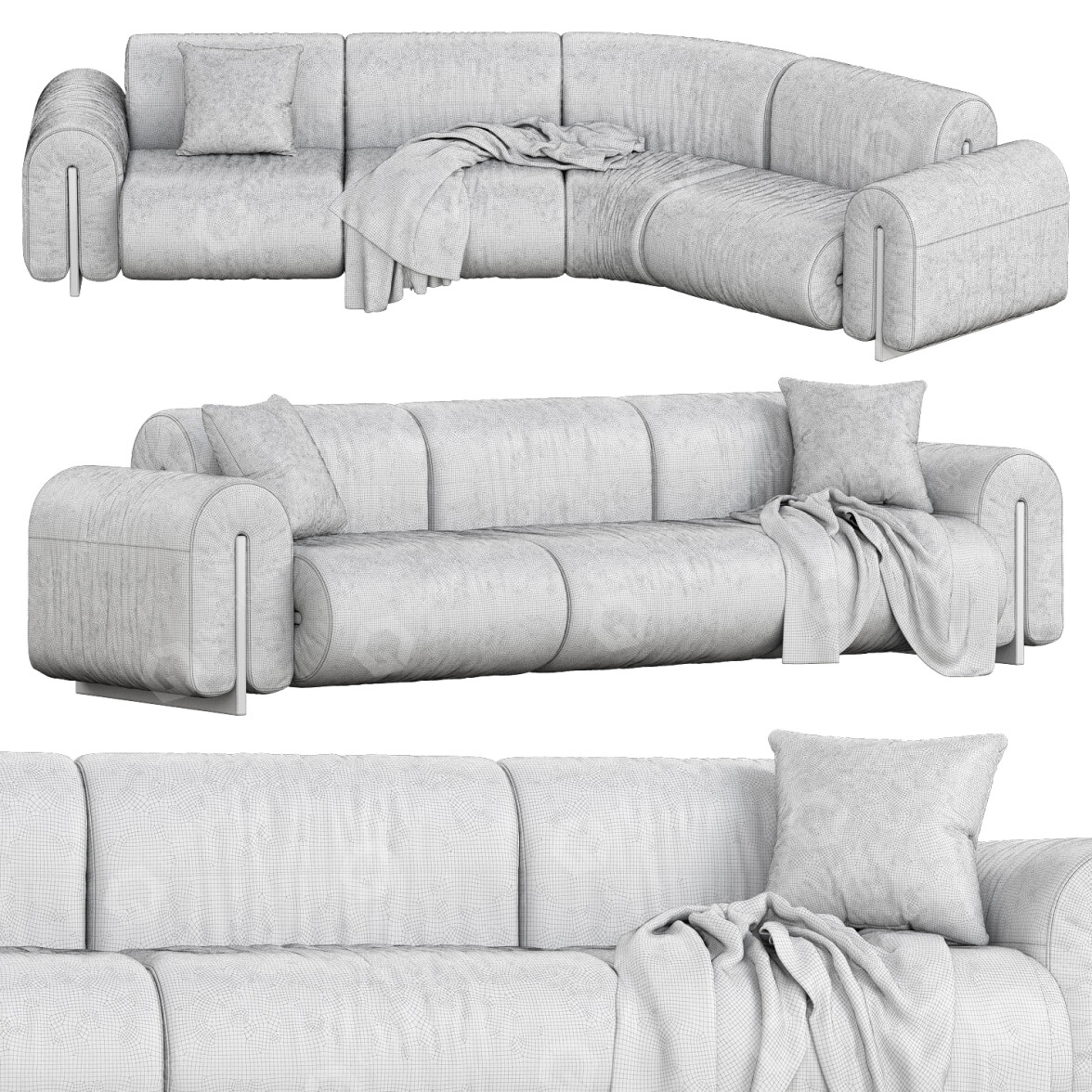 Sofas Natuzzi Colle 3D model - GreatCatalog 45777