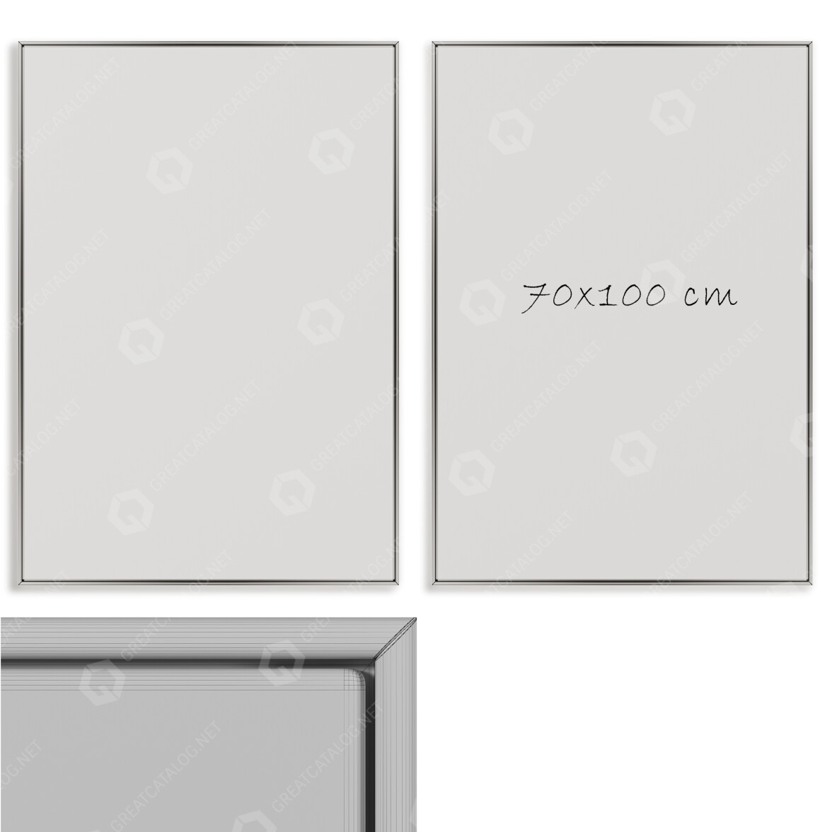 Pictures Abstract Painting Frame Set 030 3D model - GreatCatalog 45785