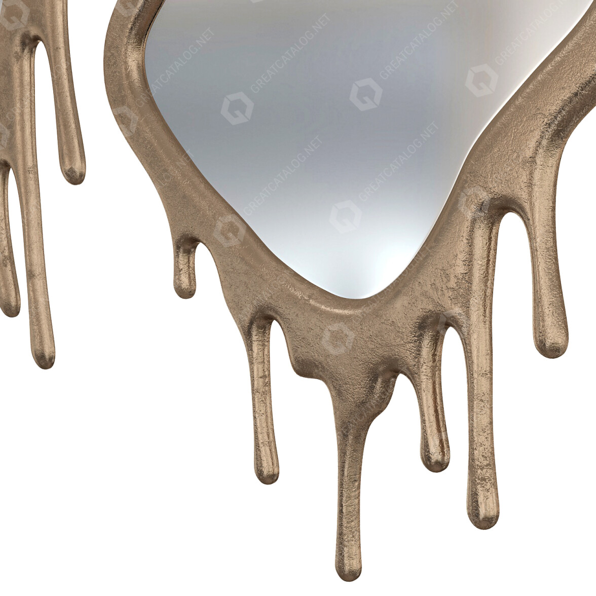 Mirrors Molten Gold Drip Abstract 3D model - GreatCatalog 45954