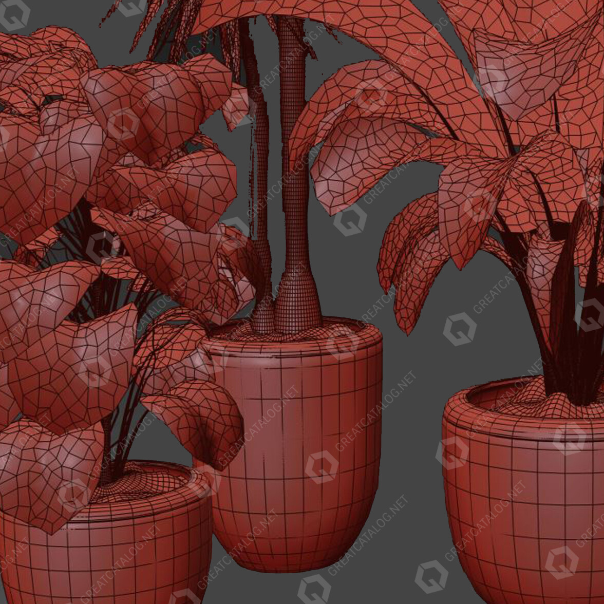 Potted Plants Indoor 468 3D model - GreatCatalog 45968