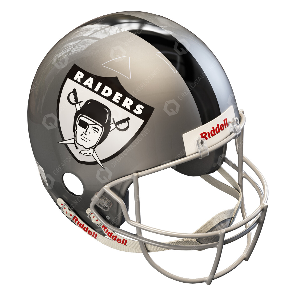 Helmet Riddell VSR 4 Oakland Raiders 3D model - GreatCatalog 45986