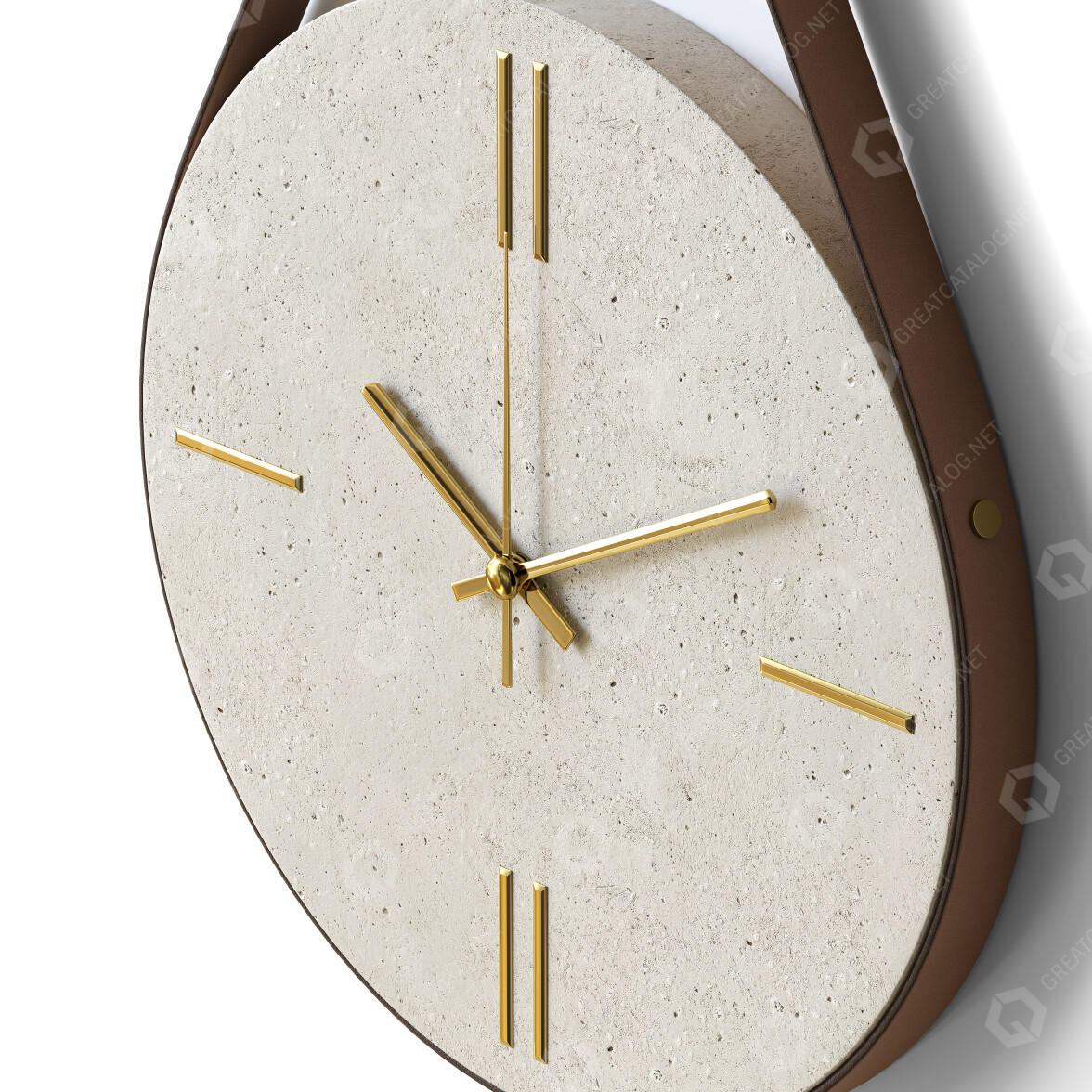 Clock Mono Concrete Wall by Vaunt Design 3D model - GreatCatalog 46215