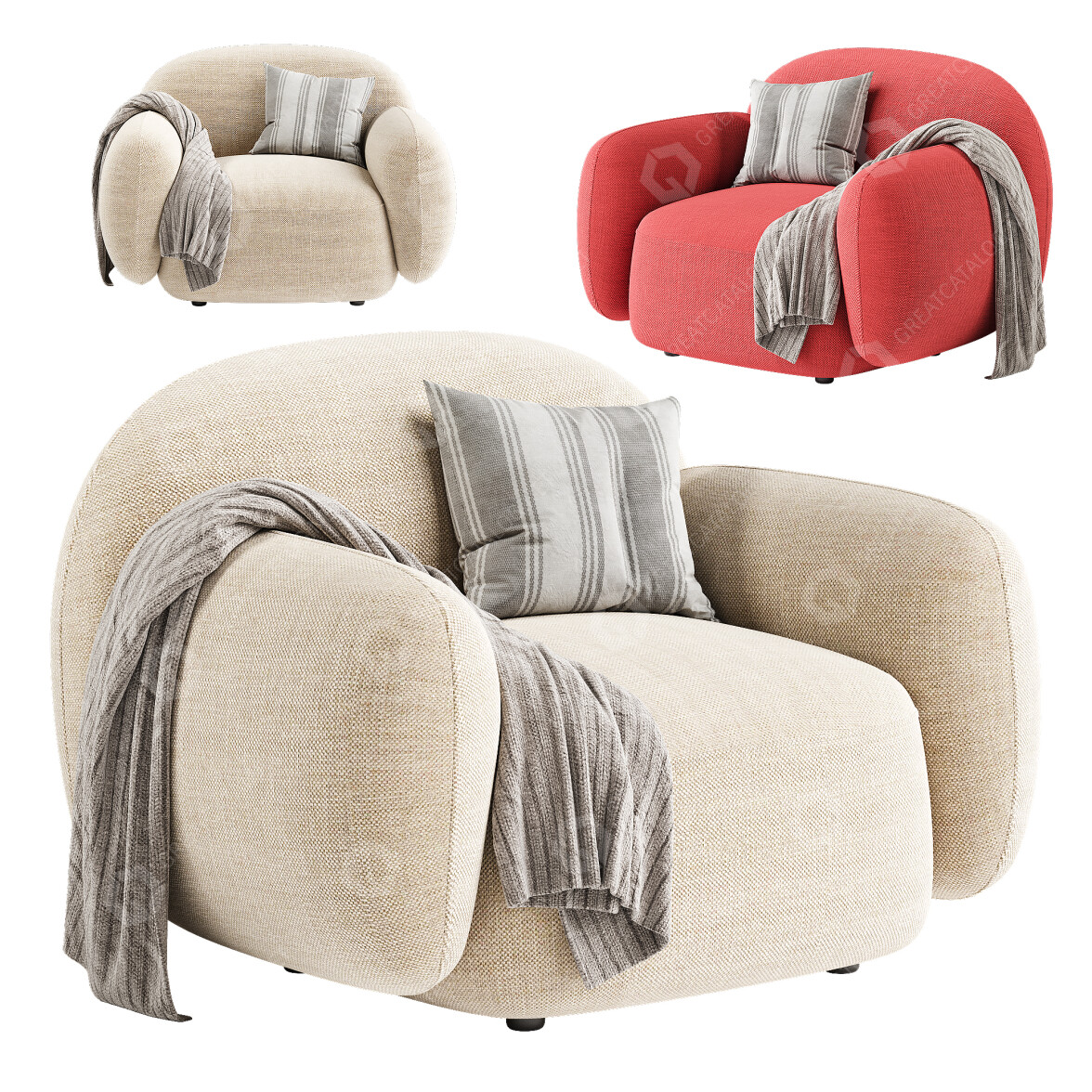 Armchair DesignByThem Sundae 3D model - GreatCatalog 46312