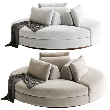 Round sofa 3D models - GreatCatalog