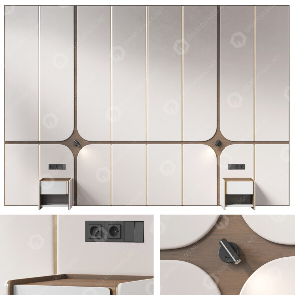Headboard RJ Easy Design 05 3D model・Download 3D models