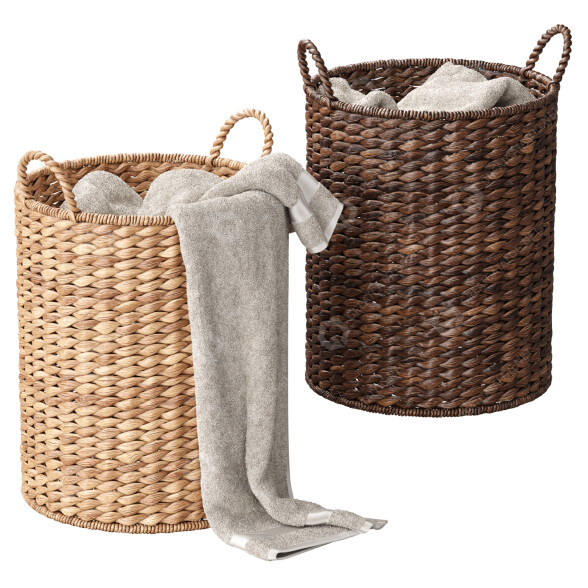 Basket Pottery Barn Raleigh 3D model - GreatCatalog 46525