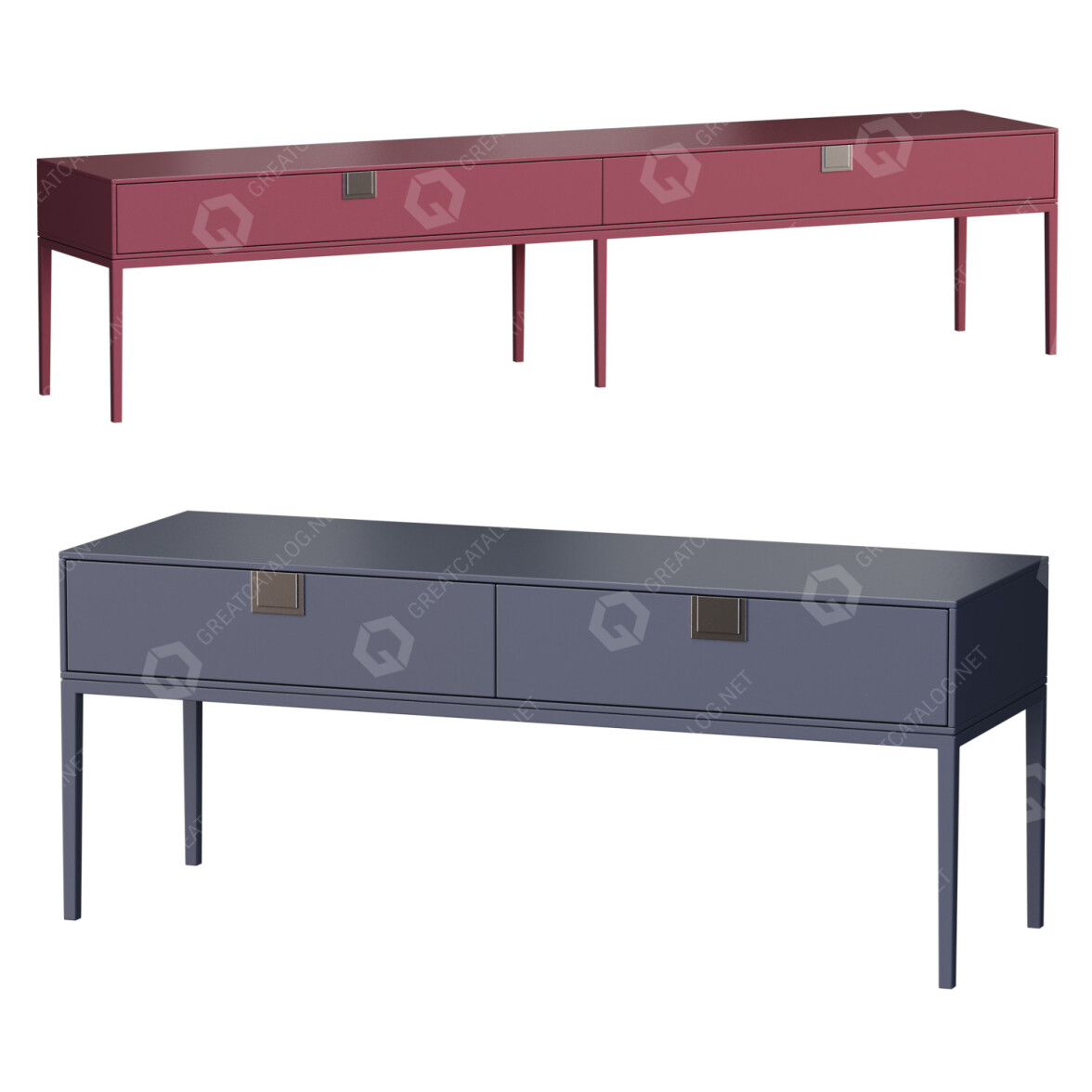 Console Tables Maxalto Alcor 3 3D model - GreatCatalog 46709