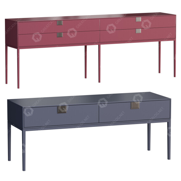 Console Tables Maxalto Alcor 3 3D model - GreatCatalog 46709