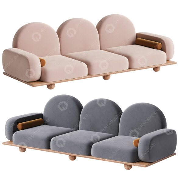 Sofa Beice 3-Seat by Merve Kahraman 3D model - GreatCatalog 46740