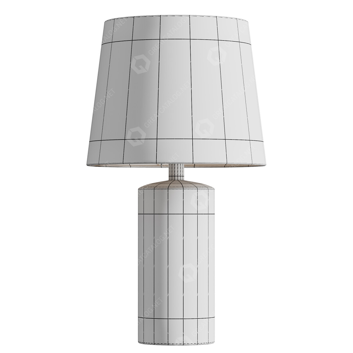 Table Lamp Linen Shade Shell - Threshold 3D model - GreatCatalog 46757