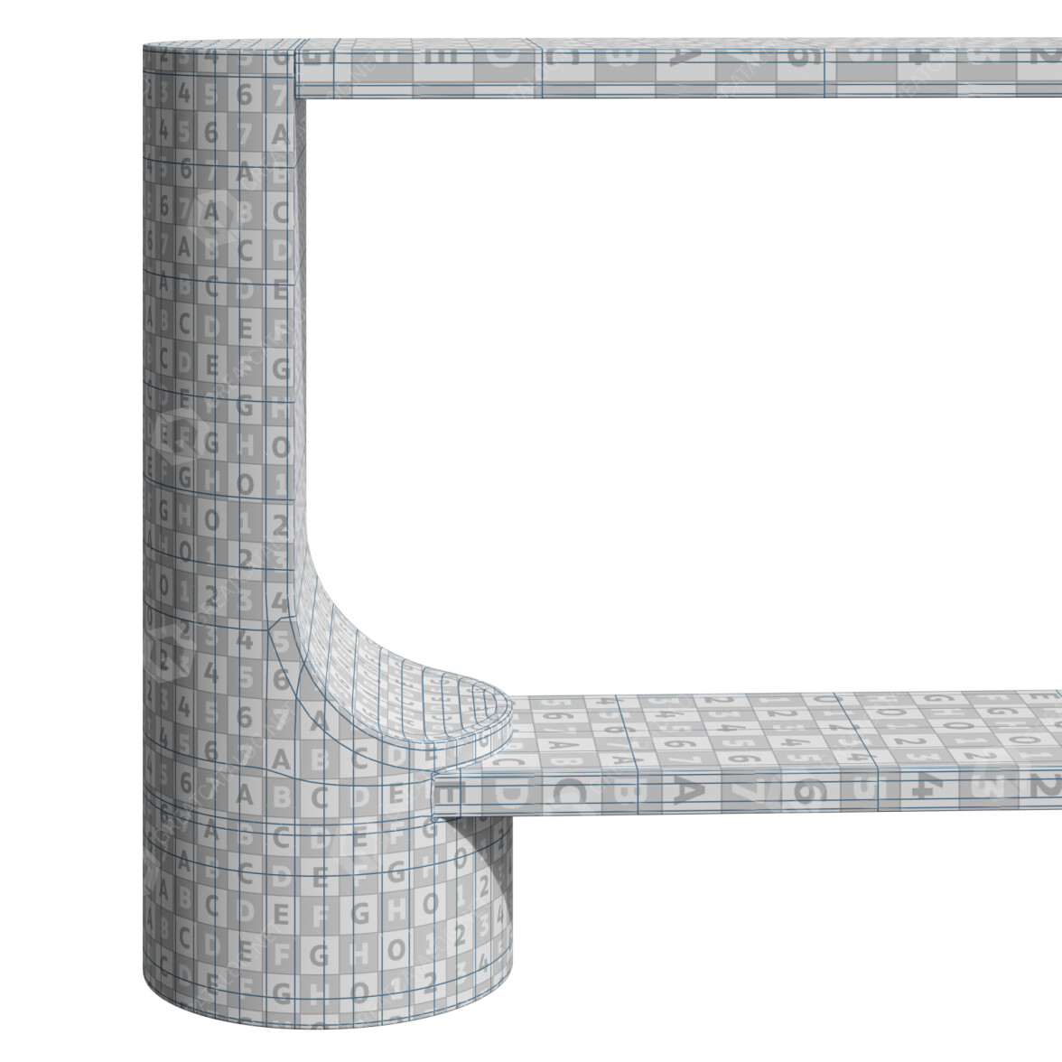 Console Table CB2 Scoop 3D model - GreatCatalog 46904