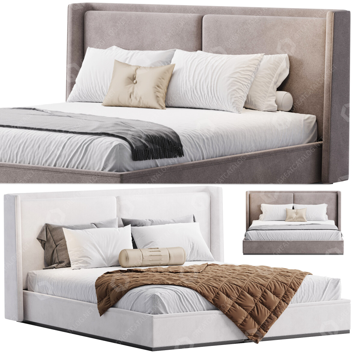 Bed The High Wall Zanda 3D model - GreatCatalog 46915