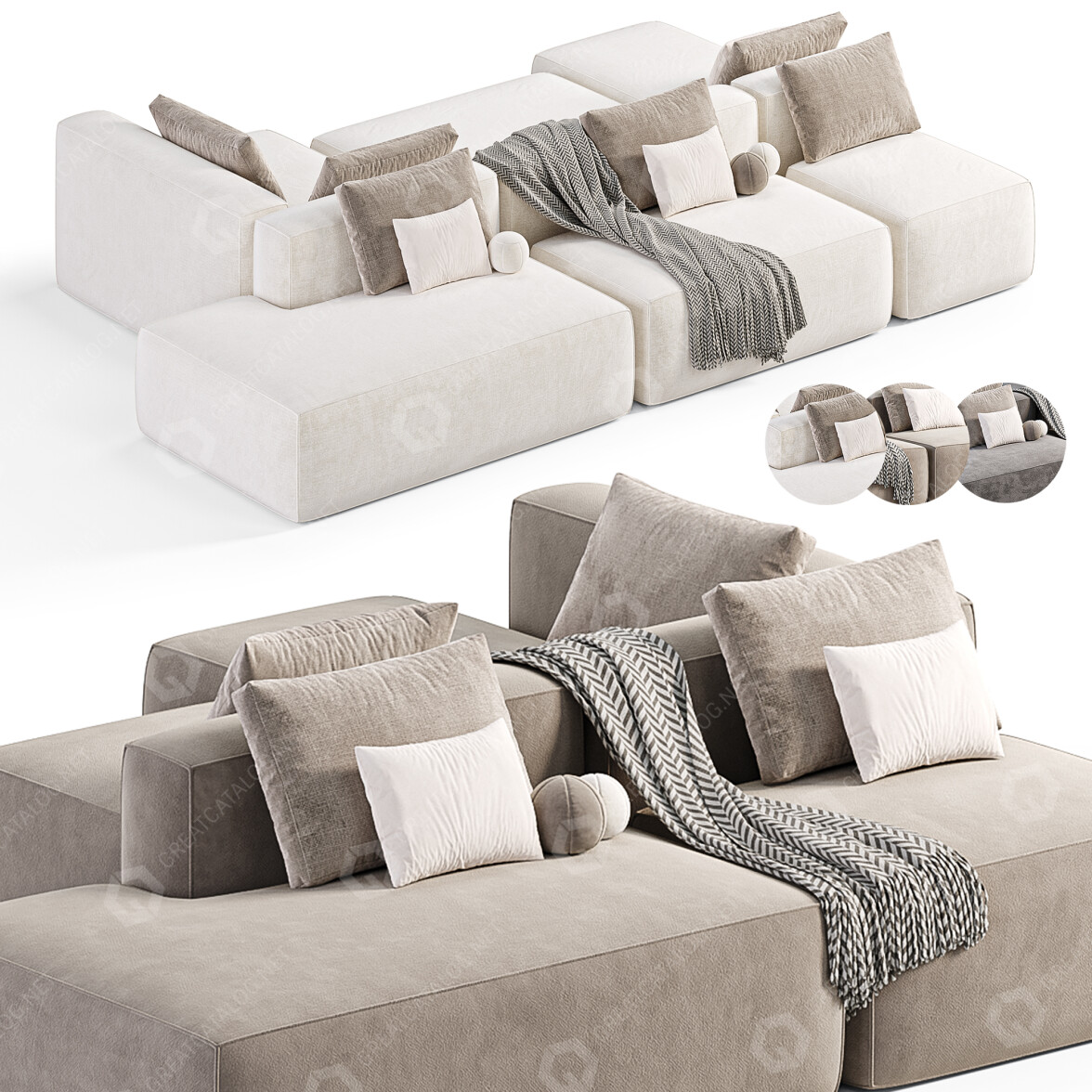 Sofá Dema Cubotto Modelo 3D ️Descargar modelos 3D - GreatCatalog 46925