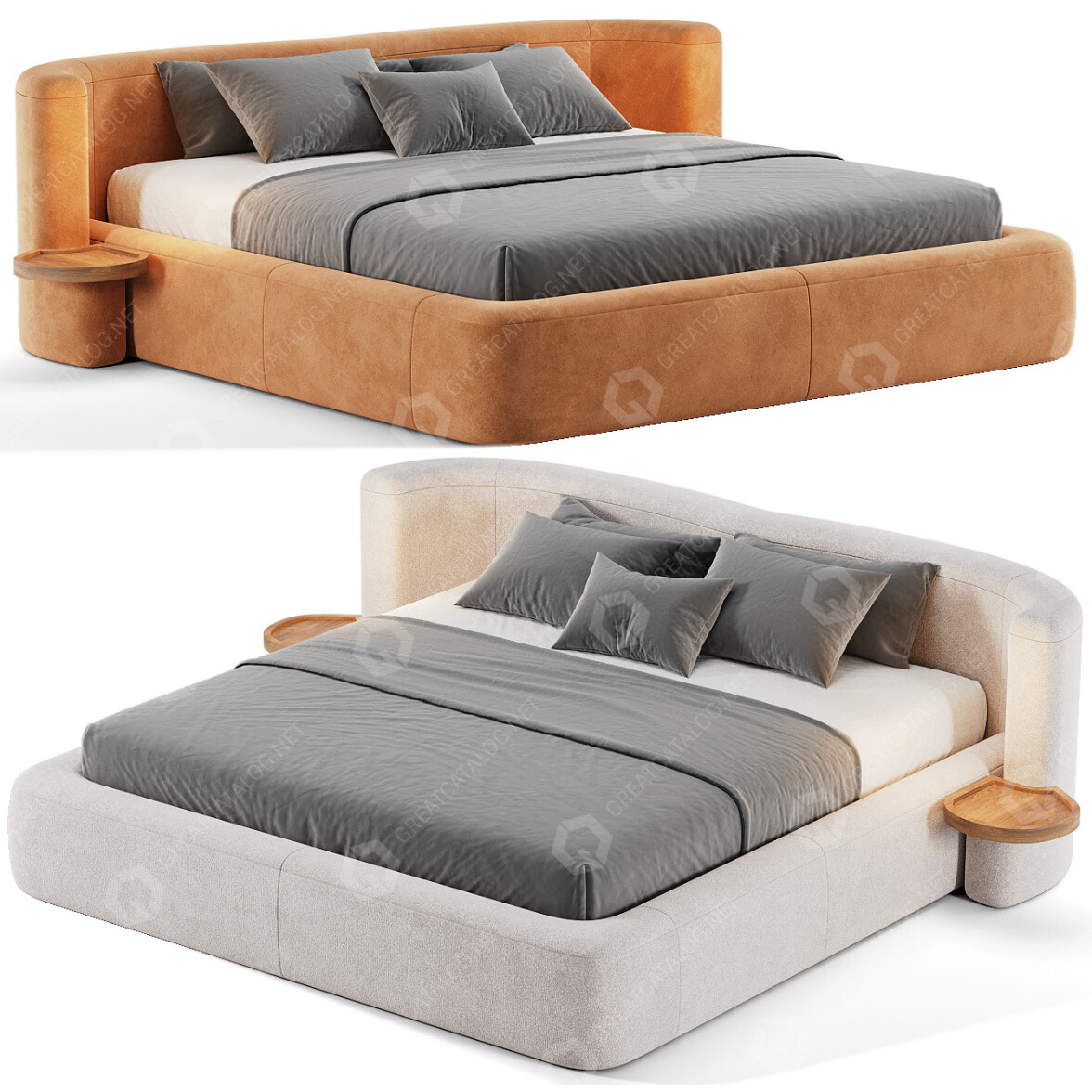 Bed Baxter Clara 3D model・Download 3D models・Great Catalog ...