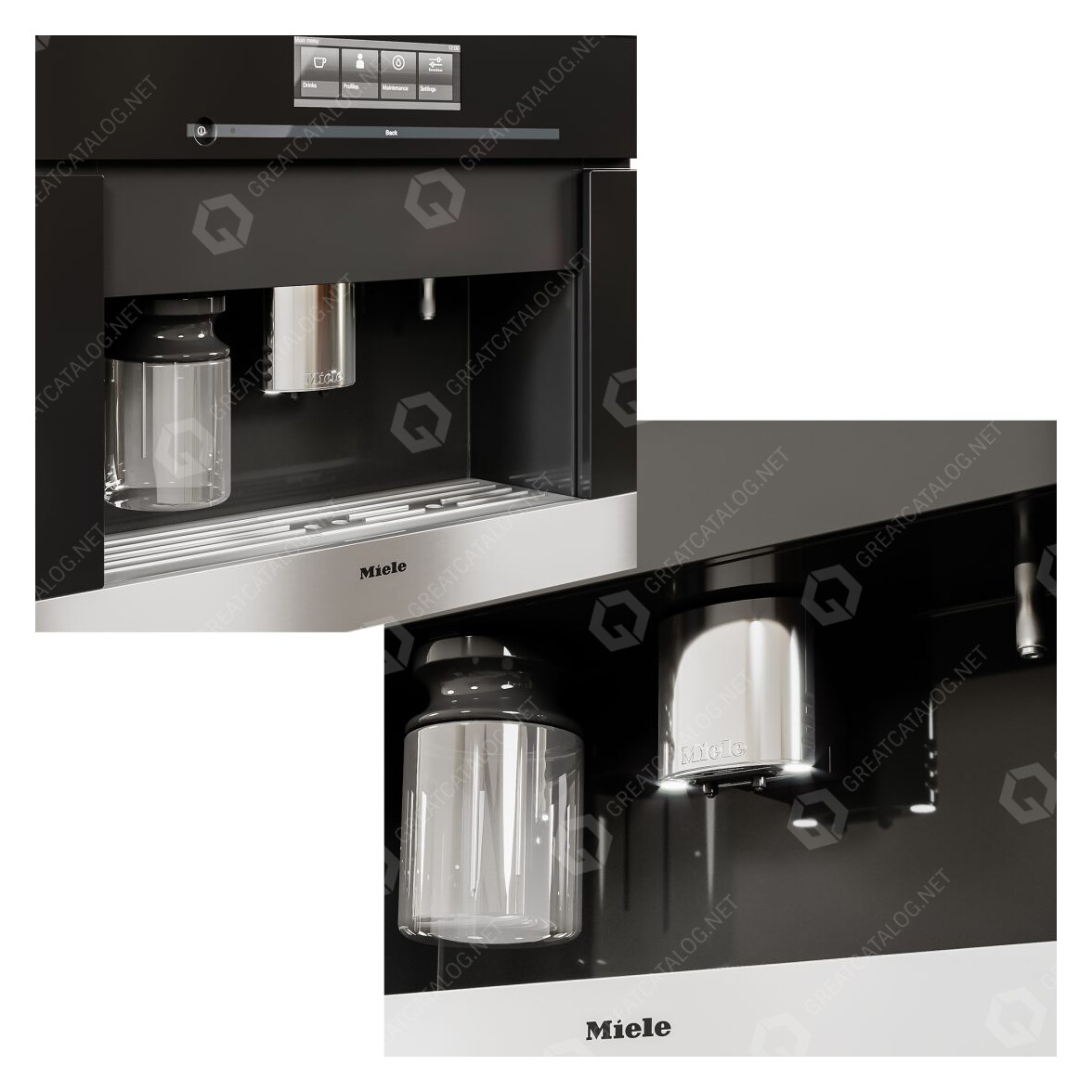 Kitchen Appliances Miele Set 01 3D model - GreatCatalog 46997
