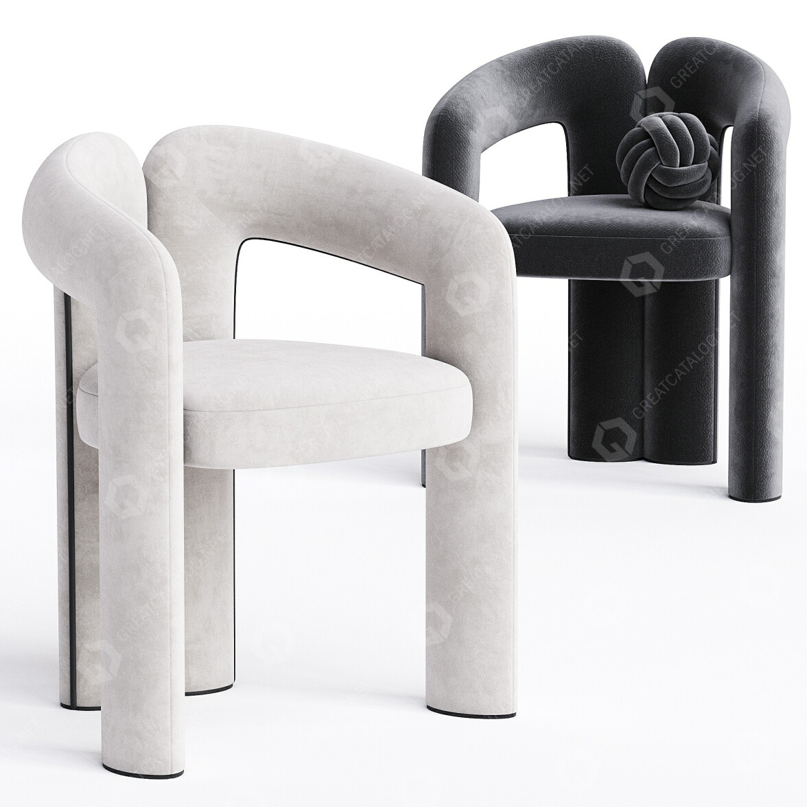 Armchair Cassina Dudet 3D model - GreatCatalog 47083