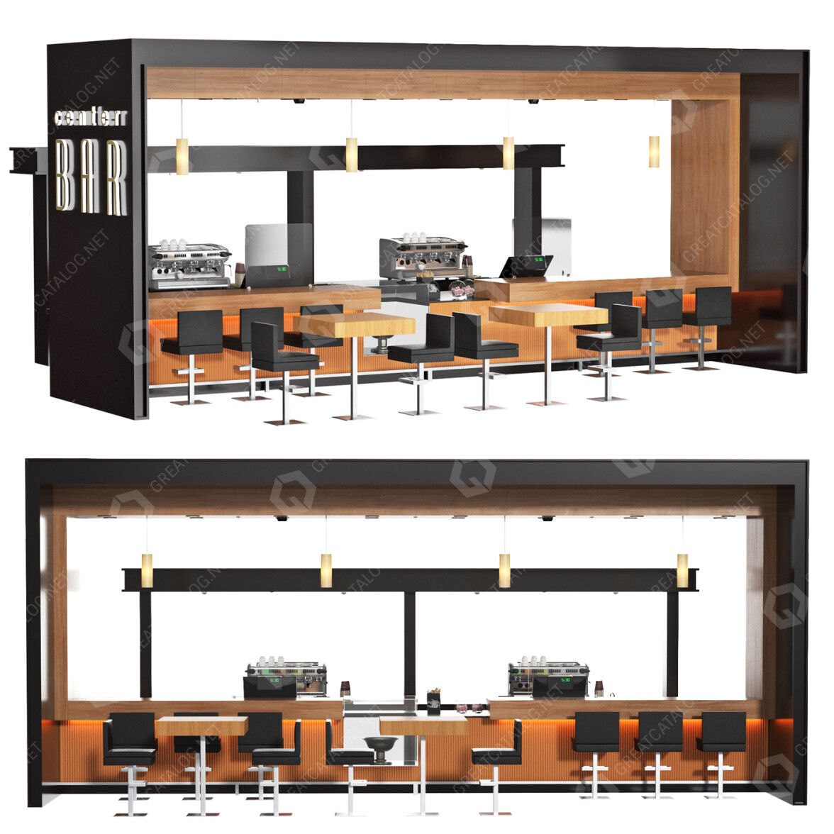 Cafe Bar Island 3D model #47191 | GreatCatalog