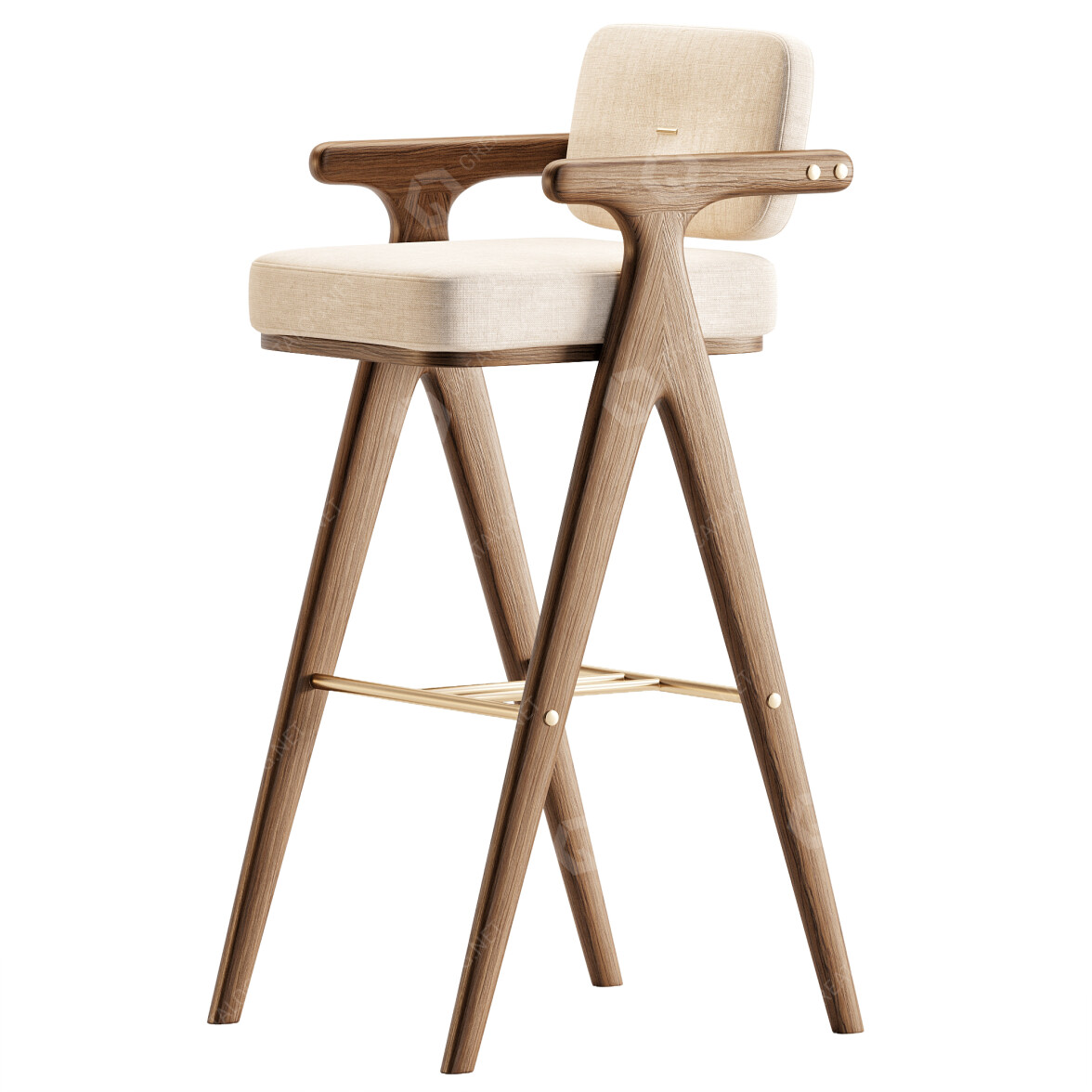 Bar Stool Mezzo Collection Bernard 3D model - GreatCatalog 47233
