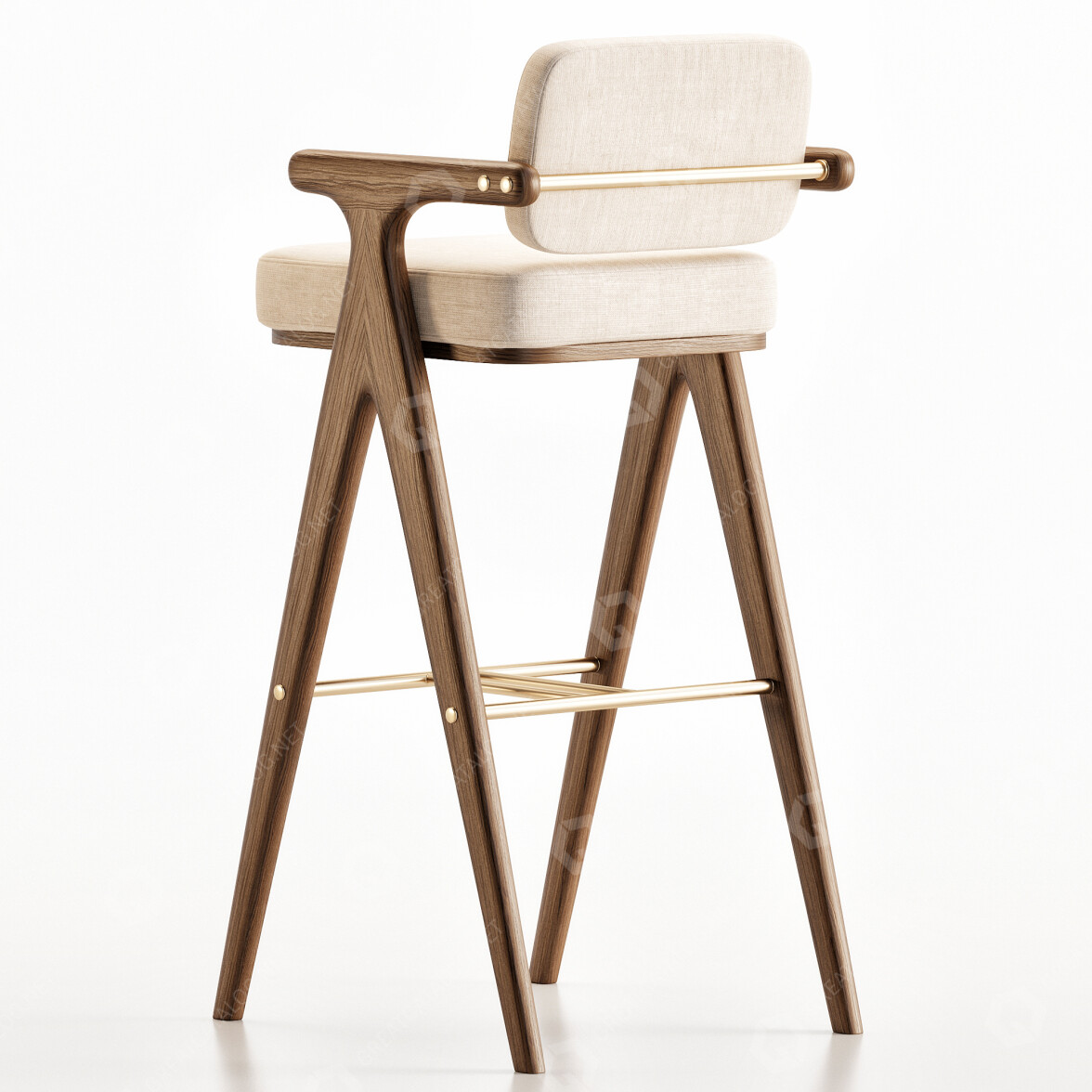Bar Stool Mezzo Collection Bernard 3D model - GreatCatalog 47233