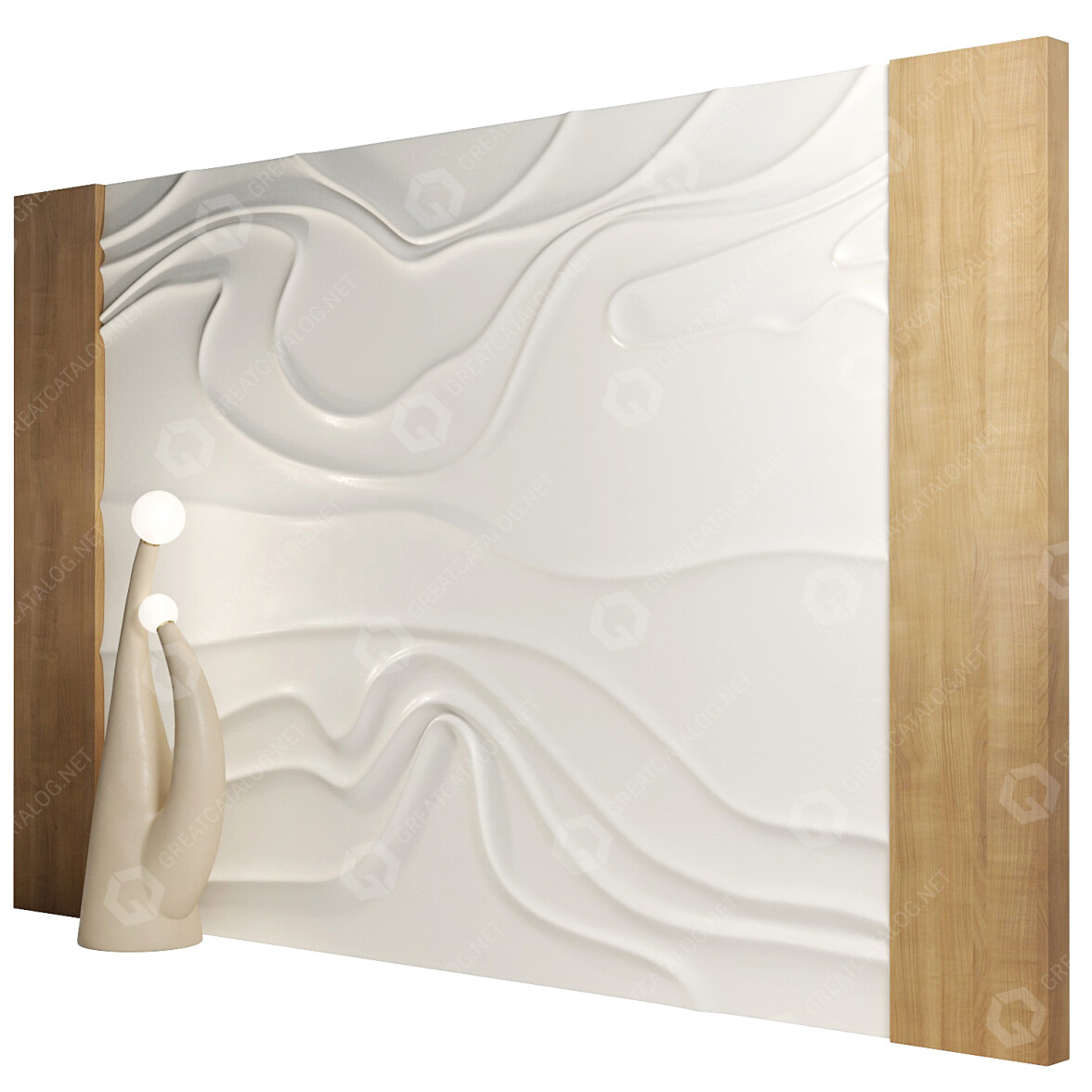 Wall Panel Decorative Wave 3D model - GreatCatalog 47275
