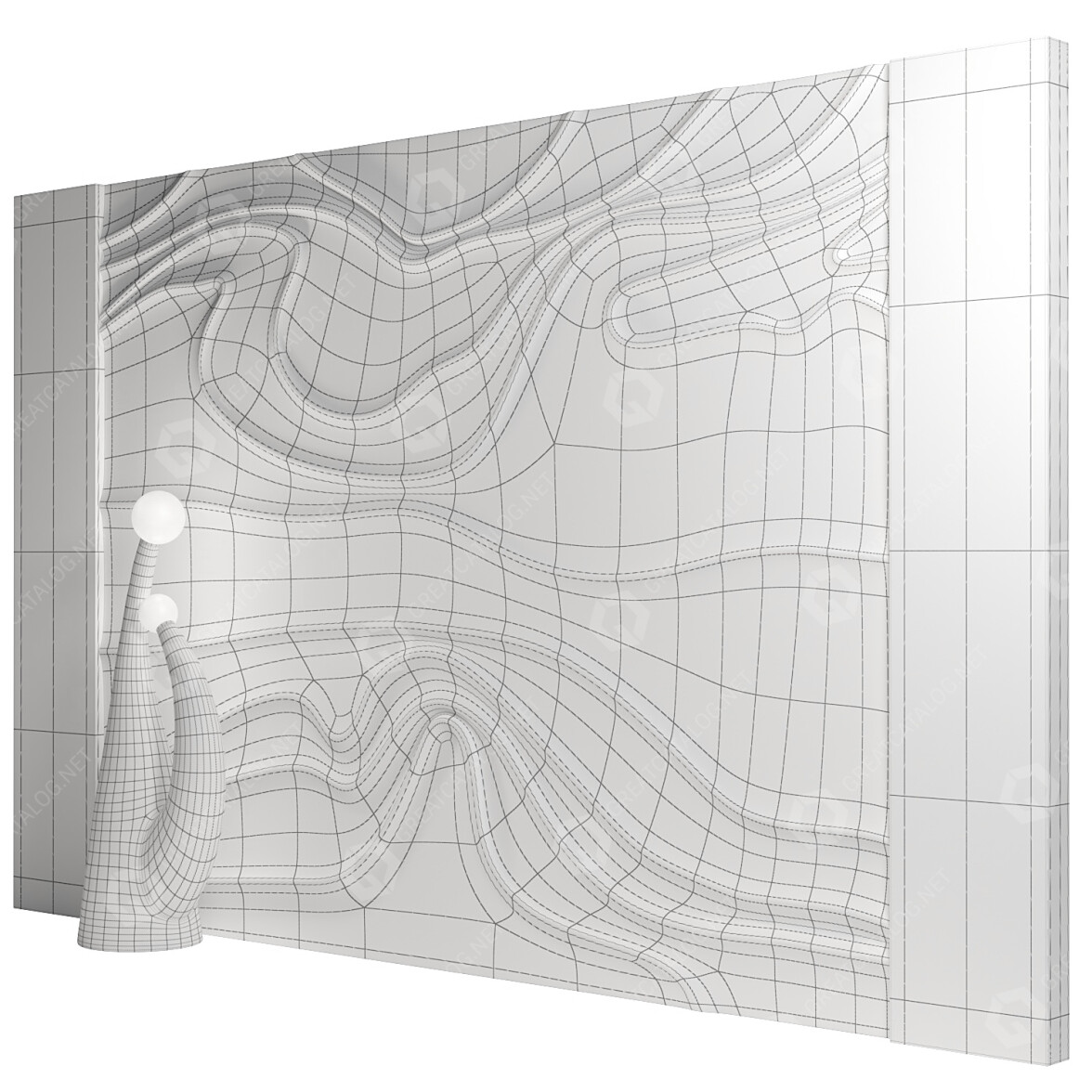Wall Panel Decorative Wave 3D model - GreatCatalog 47275
