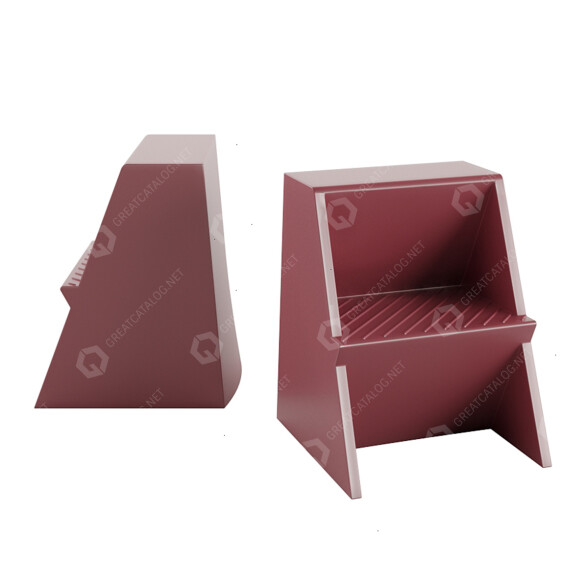 Stool Richard Lampert Mono Two-Step Ladder 3D model - GreatCatalog 47376