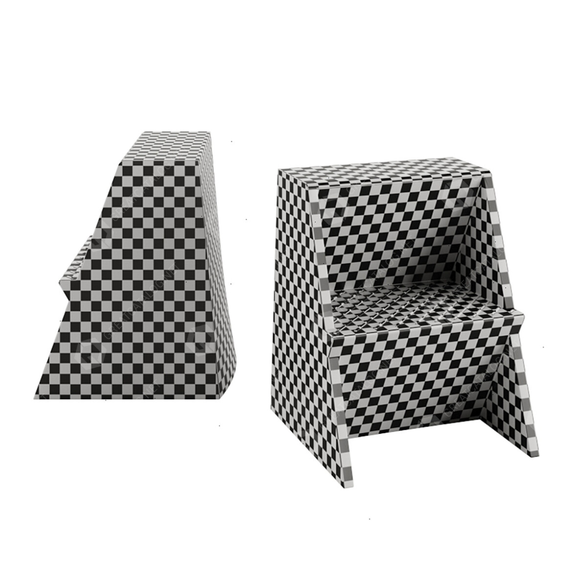 Stool Richard Lampert Mono Two-Step Ladder 3D model - GreatCatalog 47376