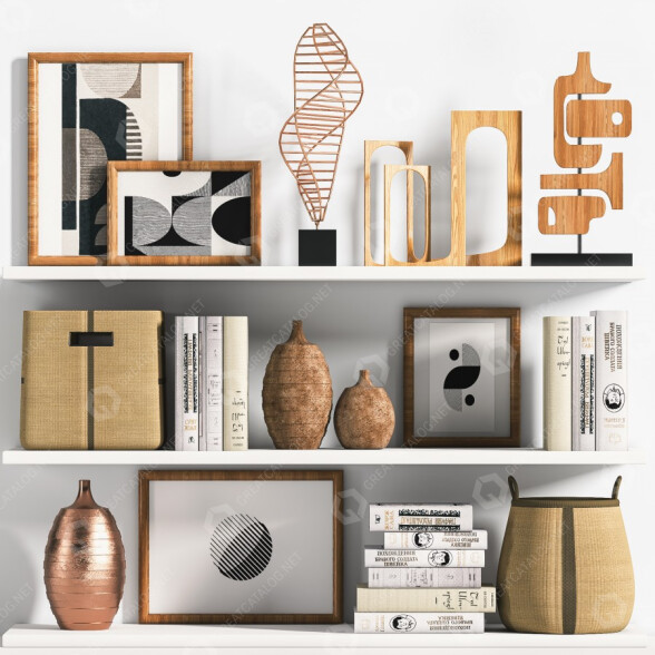 Decor Shelf Collection 3D model - GreatCatalog 47574