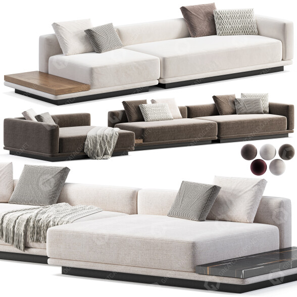 Sofas Minotti Horizonte 3D model - GreatCatalog 47901