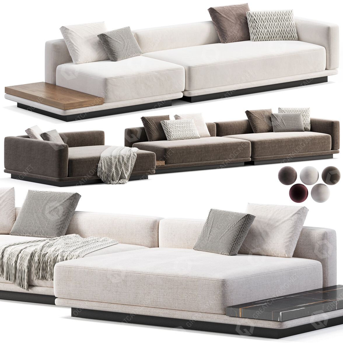 Sofas Minotti Horizonte 3D model #47901 | GreatCatalog