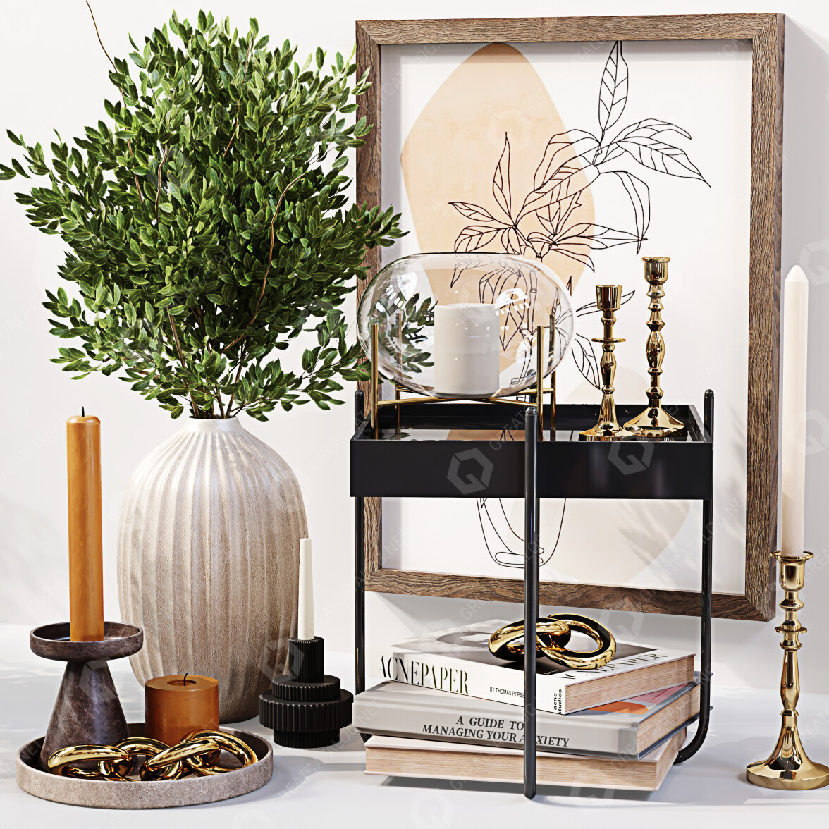 Decor Set 015 3D model・Download 3D models・Great Catalog - GreatCatalog 47952