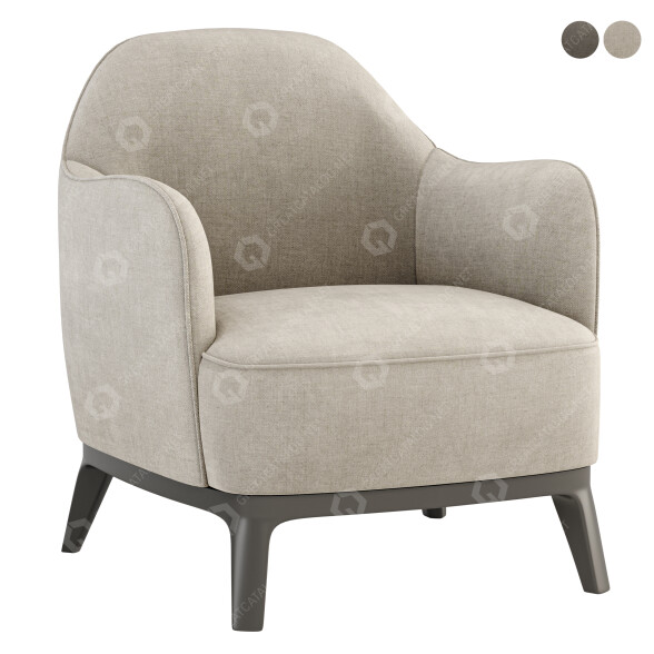 Armchair Flexform Lysandre 3D model #47968 | GreatCatalog
