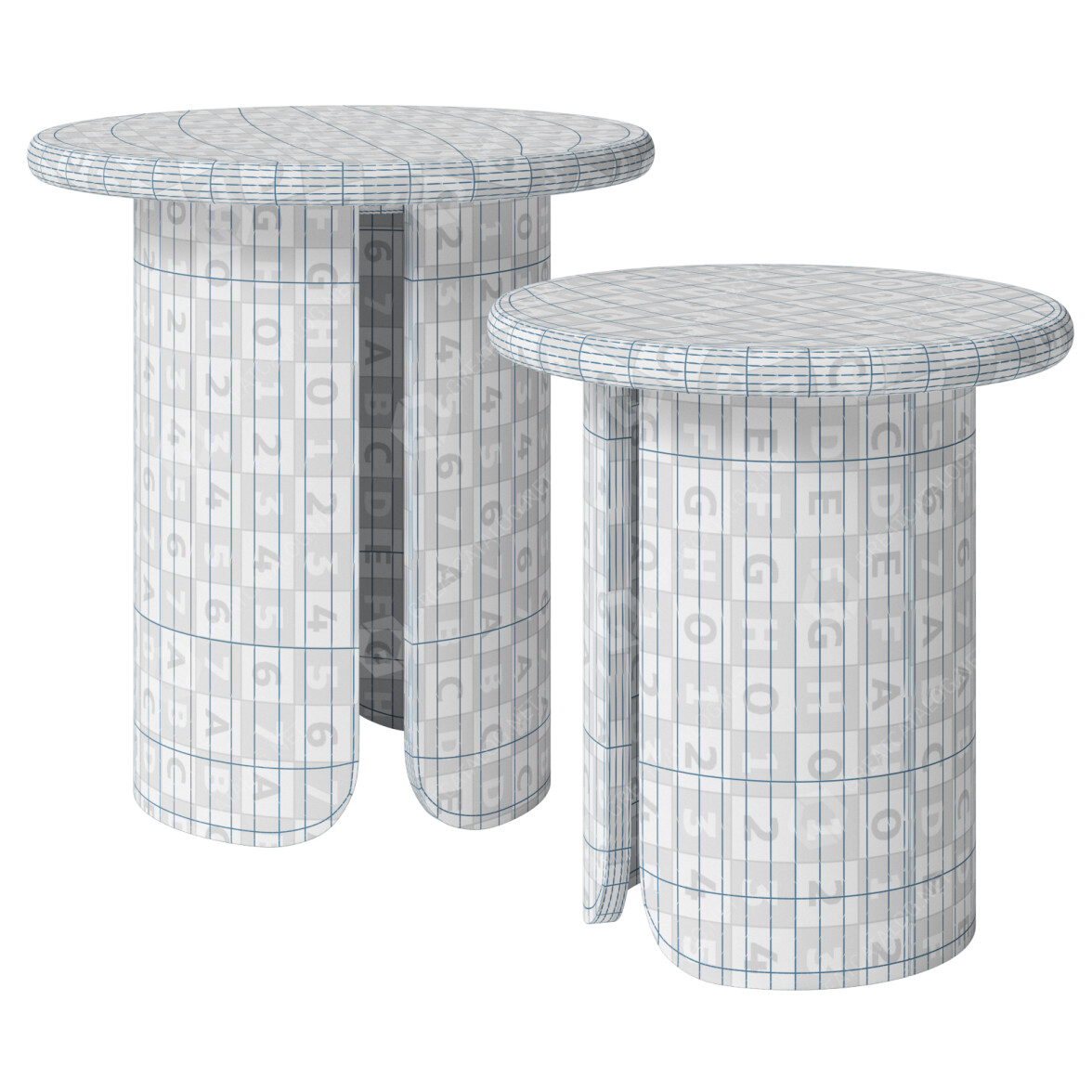 Side Tables RH Madero 3D model - GreatCatalog 47991