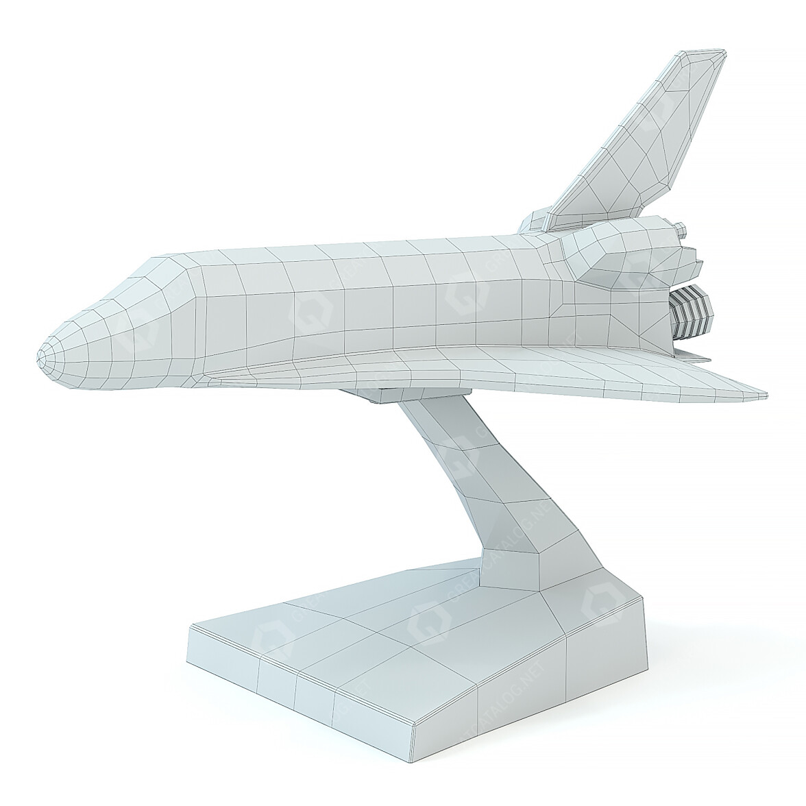 Statuette Nasa Space Shuttle Atlantis Model 3D model - GreatCatalog 48005