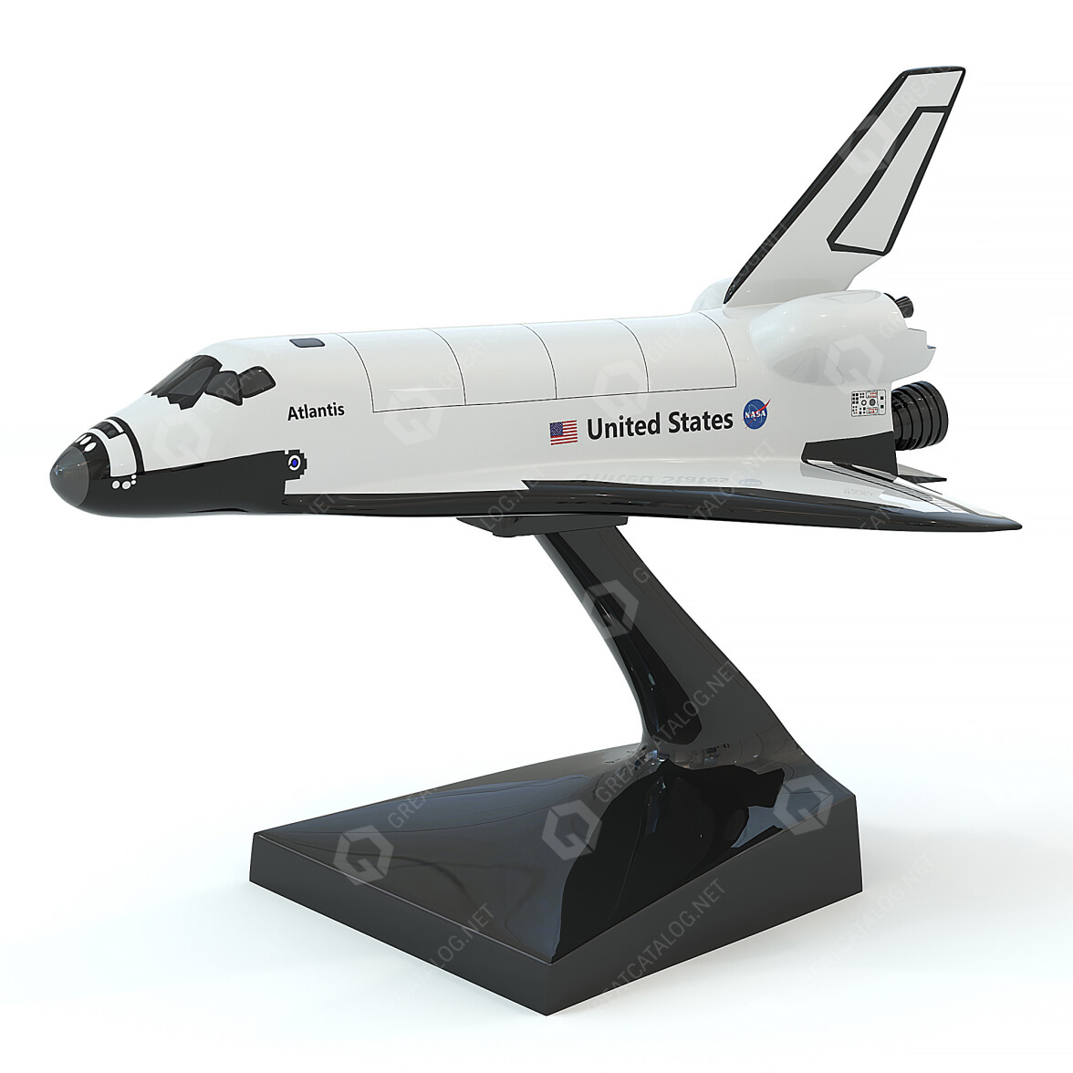 Statuette Nasa Space Shuttle Atlantis Model 3D model - GreatCatalog 48005